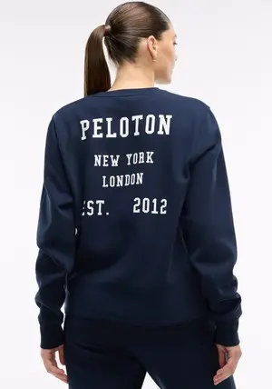PELOTON Fleece Crewneck Sweatshirt - Deep Navy