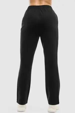 PELOTON Straight Leg Fleece Pant - Black