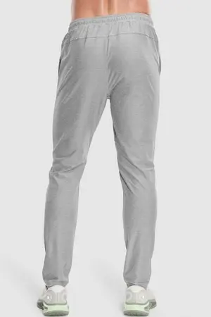 PELOTON Rolled Cuff Tapered Pant - Light Heather Grey