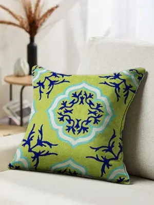 GAURI KOHLI Matilda Throw Pillow Cover - Green