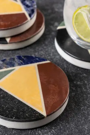GAURI KOHLI Bennett Marble Coasters