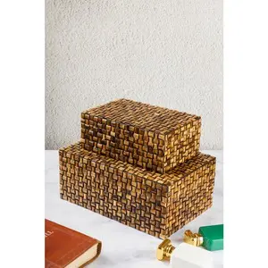 GAURI KOHLI Nomad Decorative Boxes - Brown