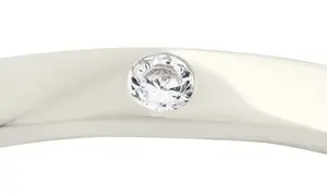 Sterling Forever Cubic Zirconia Studded Band Ring - Silver