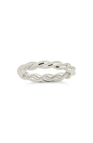 Sterling Forever Nixie Twisted Band Ring - Silver