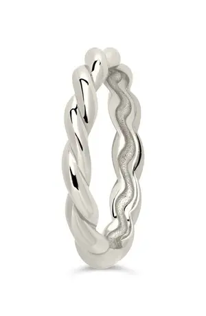 Sterling Forever Nixie Twisted Band Ring - Silver