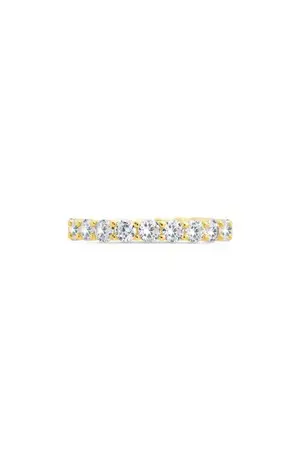 Sterling Forever Gracie Cubic Zirconia Eternity Ring - Gold