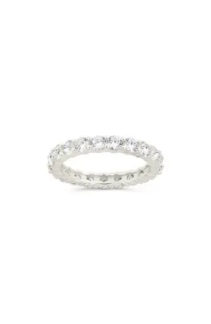 Sterling Forever Gracie Cubic Zirconia Eternity Ring - Silver/clear