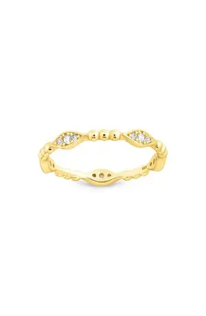 Sterling Forever Lydia Cubic Zirconia Bubble Ring Gold