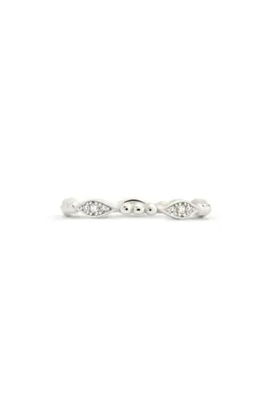 Sterling Forever Lydia Cubic Zirconia Bubble Ring - Silver