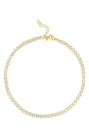 SHYMI Cubic Zirconia Tennis Anklet - Gold
