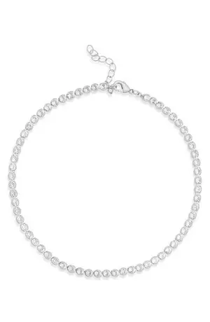 SHYMI Cubic Zirconia Tennis Anklet - Silver