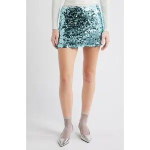 Bp. Sequin Miniskirt - Blue