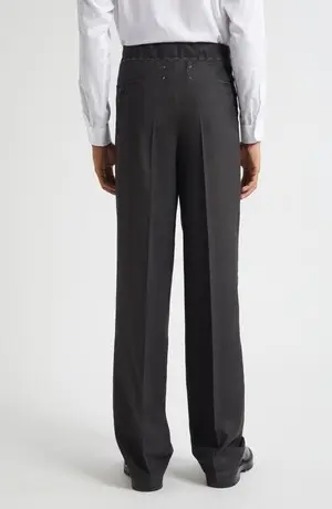 MAISON MARGIELA Pleated Mohair & Wool Pants