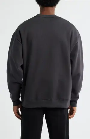 Bp. Oversized Fleece Crewneck Sweatshirt - Black Faded