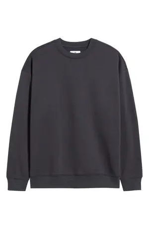 Bp. Oversized Fleece Crewneck Sweatshirt - Black Faded
