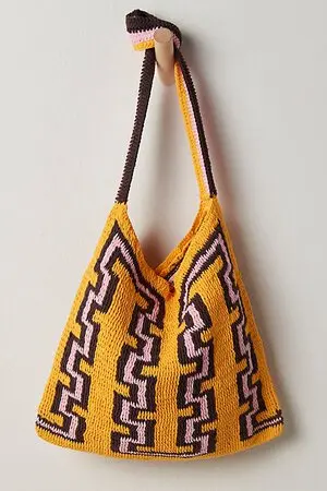 BEK + MERI Fishbone Woven Tote Bag