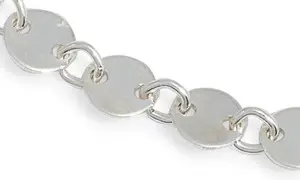 NASHELLE Disco Chain Bracelet - Sterling Silver