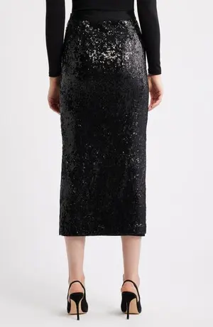 BOSS Sequin Midi Skirt