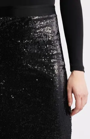 BOSS Sequin Midi Skirt
