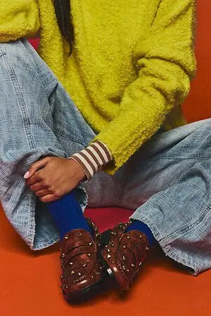 Free People Studded Penny Loafers