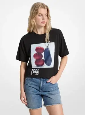 Michael Kors Watch Hunger Stop Cotton T-shirt - Black