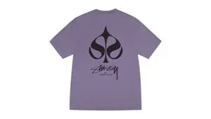 StÜssy Spade Pigment Dyed Tee Shirt - Grape