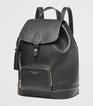 ASPINAL OF LONDON Small Leather Hudson Backpack - Black