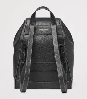 ASPINAL OF LONDON Small Leather Hudson Backpack - Black