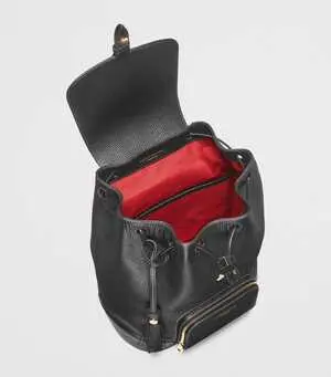 ASPINAL OF LONDON Small Leather Hudson Backpack - Black