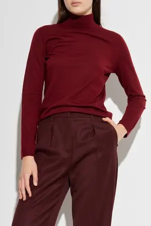 Max Mara Cashmere Turtleneck Sweater - Burgundy