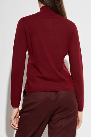 Max Mara Cashmere Turtleneck Sweater - Burgundy