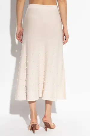 Zimmermann Wool Skirt With Appliqués