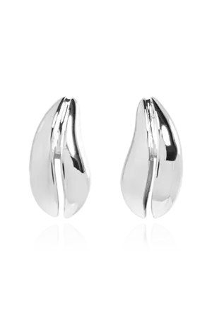 Tory Burch Brass Earrings - Silver