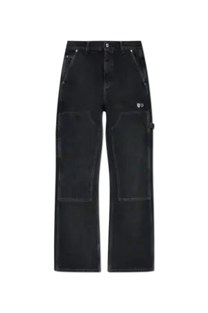 Off-white Contrast Stitching Jeans For Men