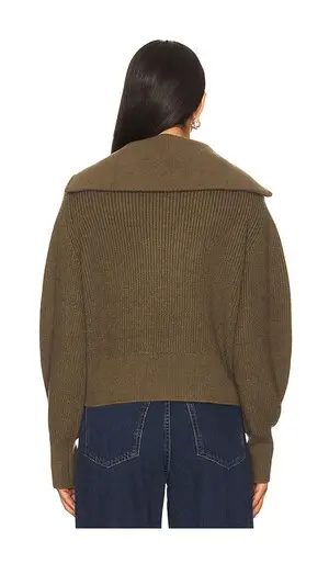 Varley Maura Half Zip Rib Knit