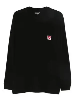 Carhartt Work In Progress Pocket Heart Long-sleeve T-shirt - Black