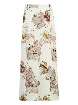 Altuzarra Printed Midi Skirt