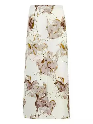 Altuzarra Printed Midi Skirt