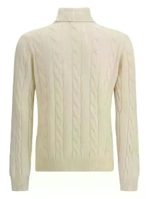 ARAGONA Cable-knit Sweater - Neutrals
