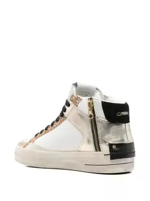 CRIME LONDON Deluxe High Top Sneakers