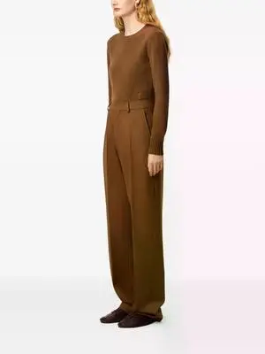 Ami Wool Large-fit Trousers