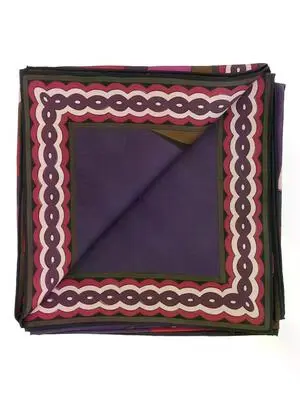 Emilio Pucci Graphic-print Silk Scarf - Purple