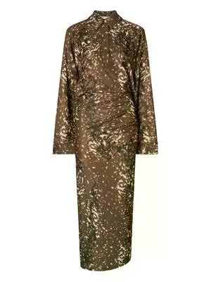 Tory Burch Abstract Print Long-sleeved Dress
