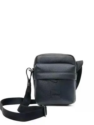 Hugo Textured Messenger Bag - Black