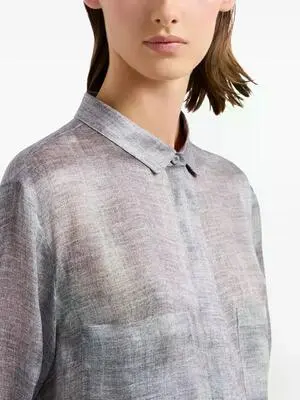 Giorgio Armani Asymmetric Button-placket Shirt