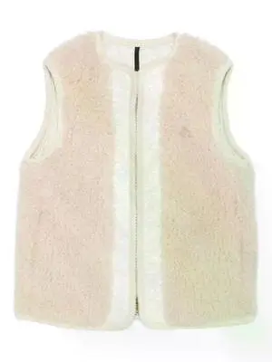 Moncler Sleeveless Zip-up Jacket - Neutrals