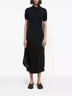Maria Mcmanus Polo-collar Midi Dress