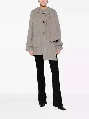 THE GARMENT Scarf Detail Coat - Neutrals