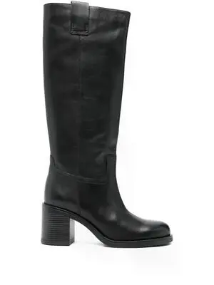 CARMENS Leather Block-heel Boots