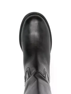 CARMENS Leather Block-heel Boots